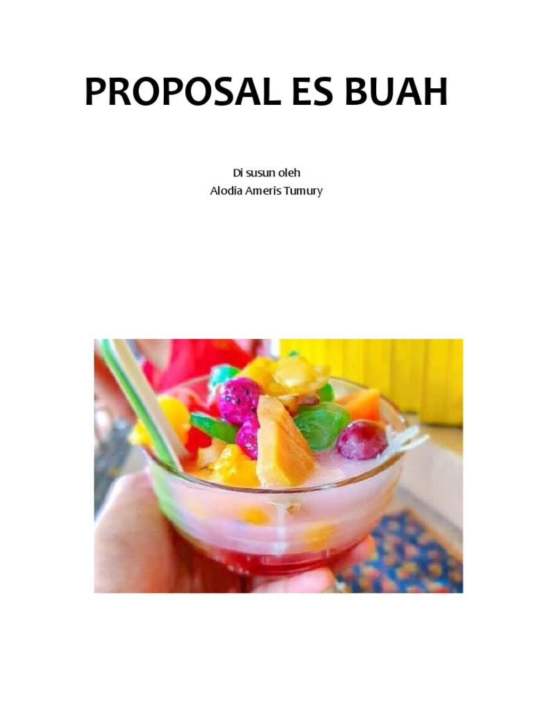 Proposal Es Buah | PDF