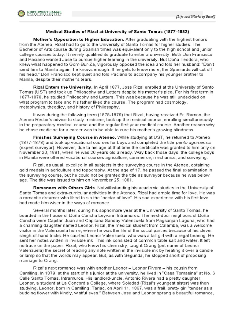 Life and Works of Rizal | PDF | Classics