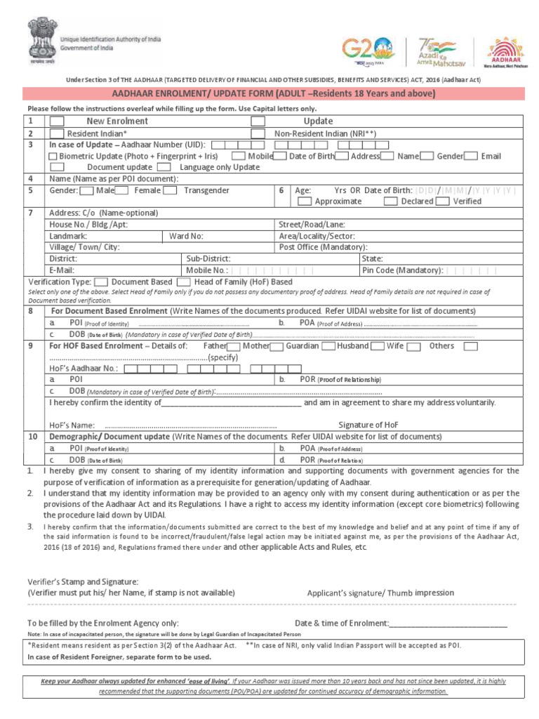 Aadhar 18years Above | PDF | Authentication | Security Technology