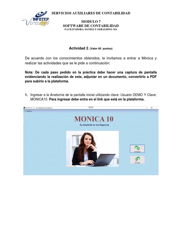 Actividad 2 Módulo 7 - Software de Contabilidad Monica REALIZADA | PDF | Contabilidad | Software
