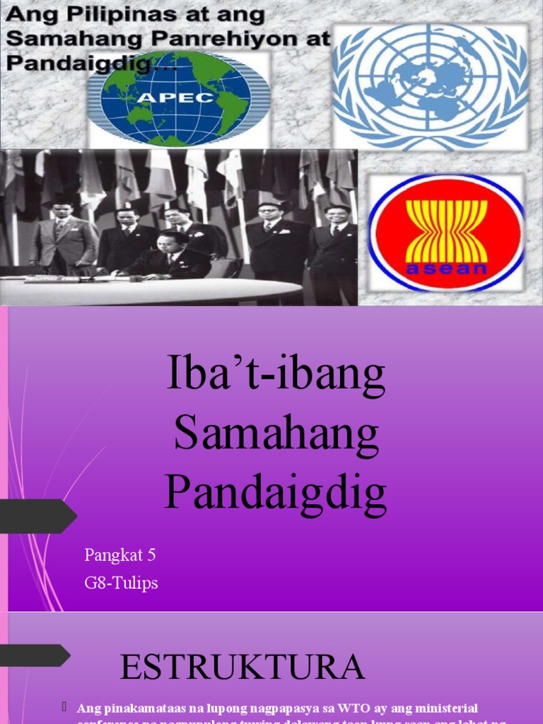 (AP) Iba't-Ibang Samahang Pandaigdig | PDF