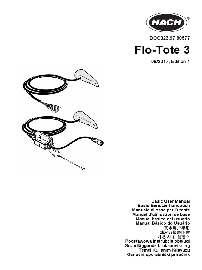 Flo-Tote 3 PDF | PDF | Flow Measurement | Electrostatic Discharge
