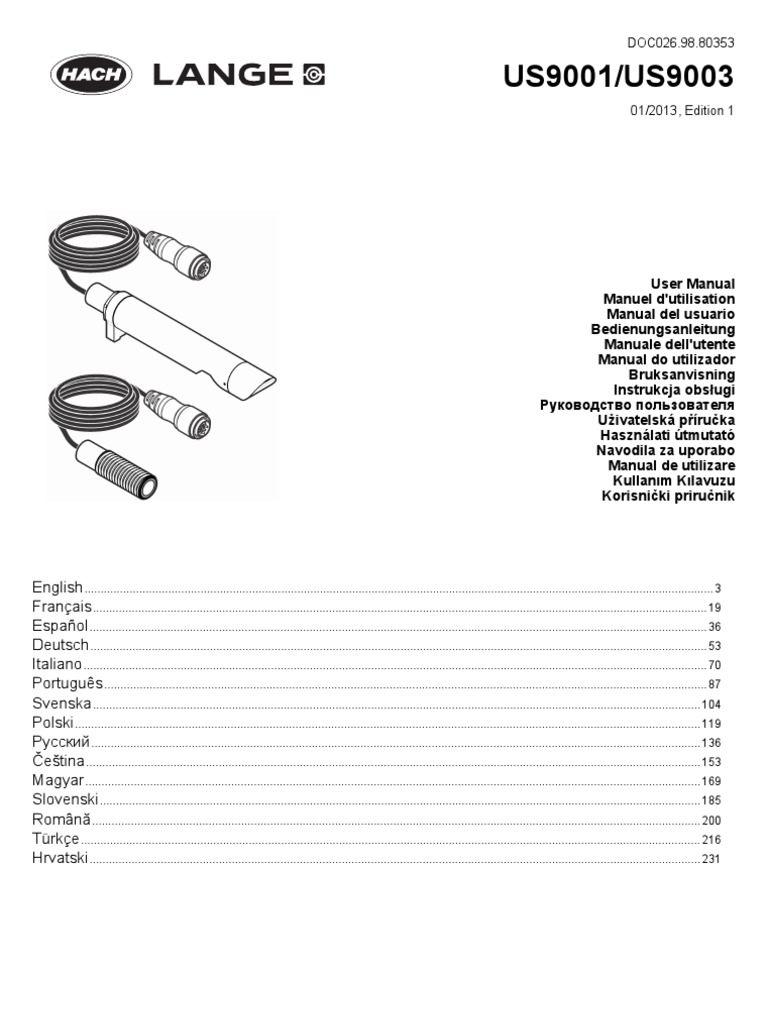US9000 Ultrasonic Sensors PDF | PDF | Flow Measurement ...