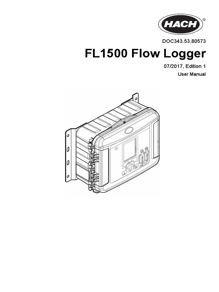 HACH FL1500 Flow Logger User Manual PDF | PDF | Electrical Connector ...