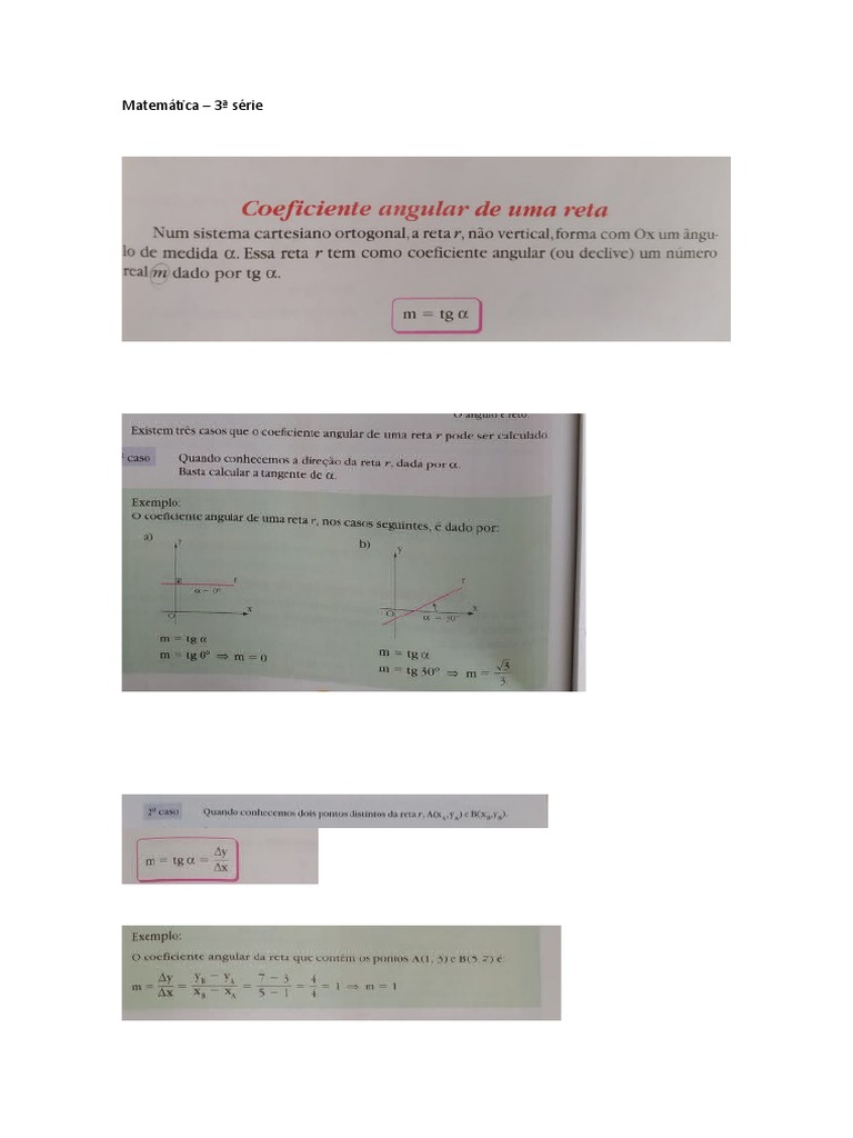 coeficiente angular | PDF