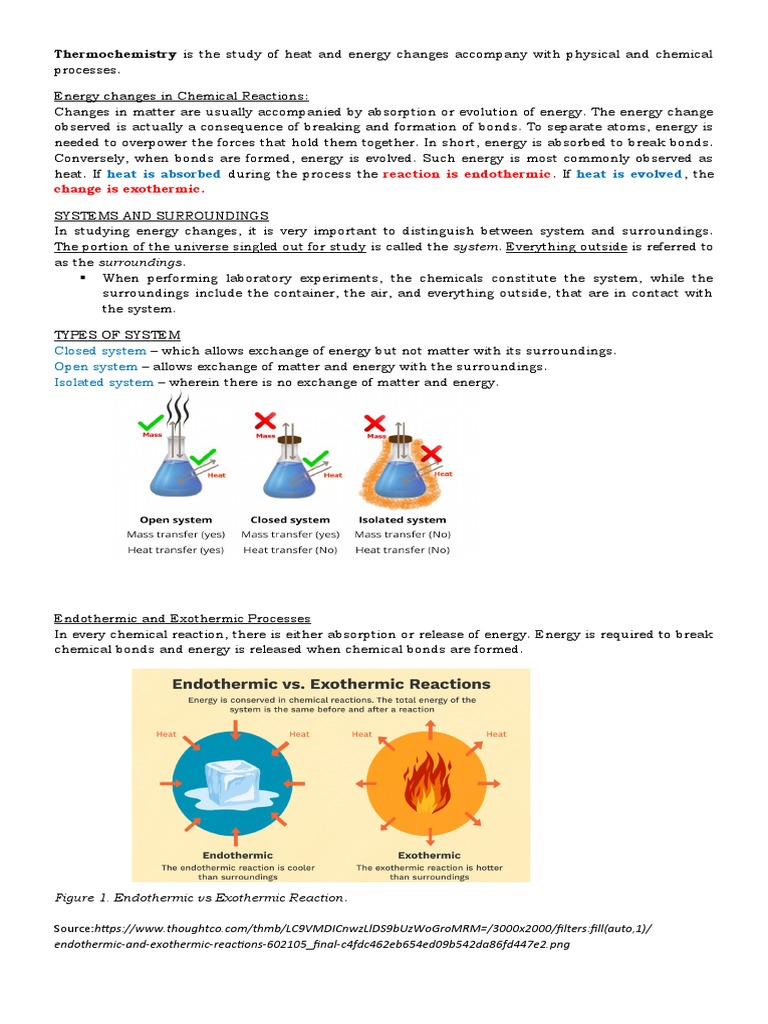 THERMOCHEMISTRY Hand Outs 2023 | PDF | Chemical Reactions | Heat