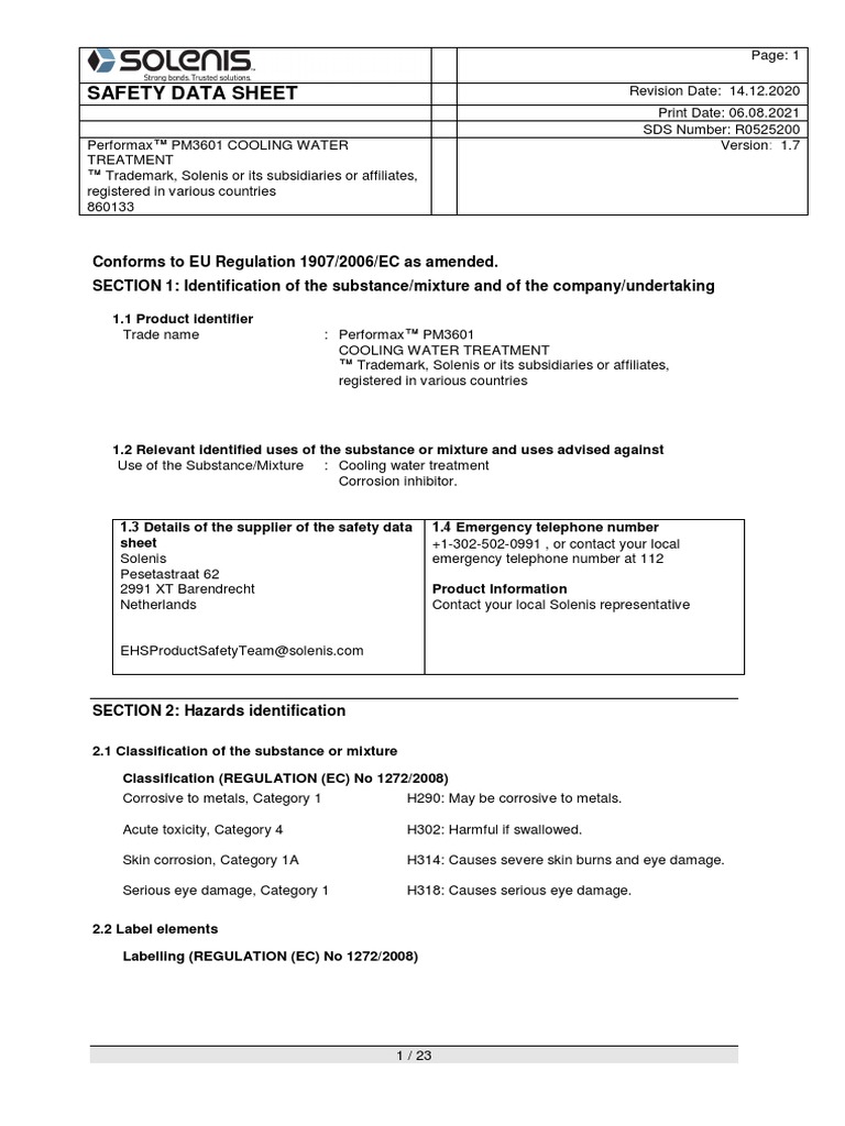Performax PM3601 | PDF | Firefighting | Toxicity