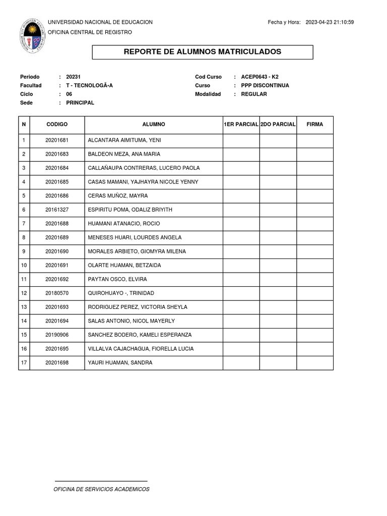 PPP Discontinua K2 2020 PDF | PDF