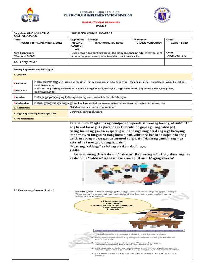 Week 2 Quarter 1 Grade 2 | PDF