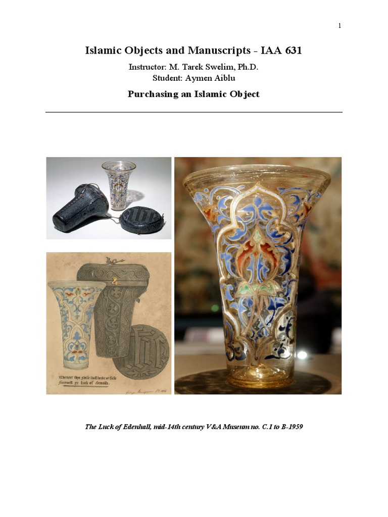 An Islamic Object - The Luck of Edenhall | PDF | Glass Art | Decorative ...