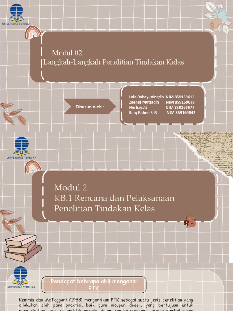 PPTKelompok2 - Langkah2 PTK | PDF