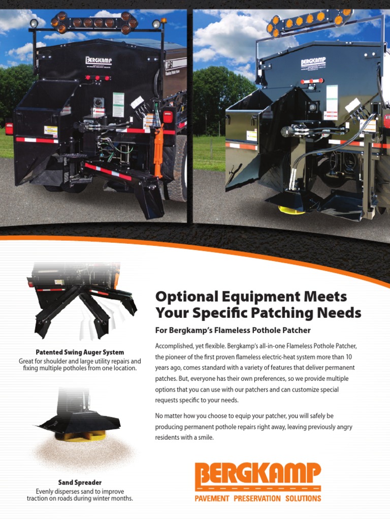 BERGKAMP - Swing-Auger-Sand-Spreader-Sales-Sheet | PDF | Road Surface ...