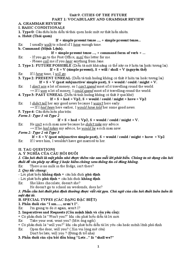 Unit 9 VOC - GRAM - BVV - DE | PDF