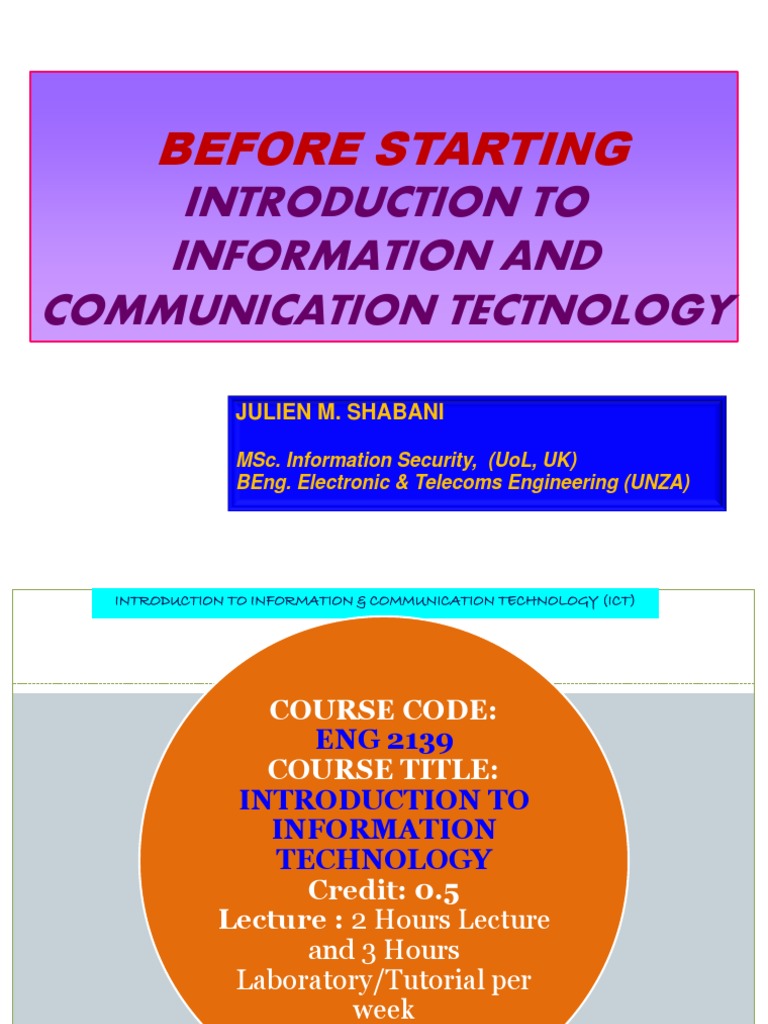 ICT Information Technology PDF | Download Free PDF | Information ...