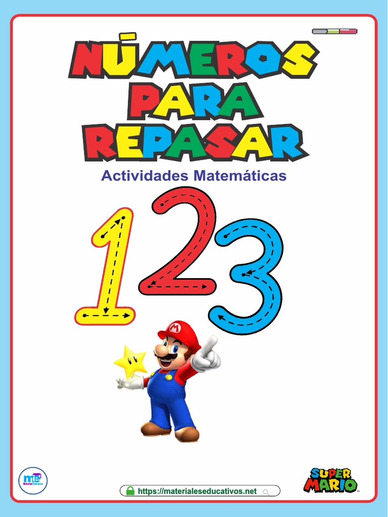 Numeros para Repasar Mario Bros | PDF