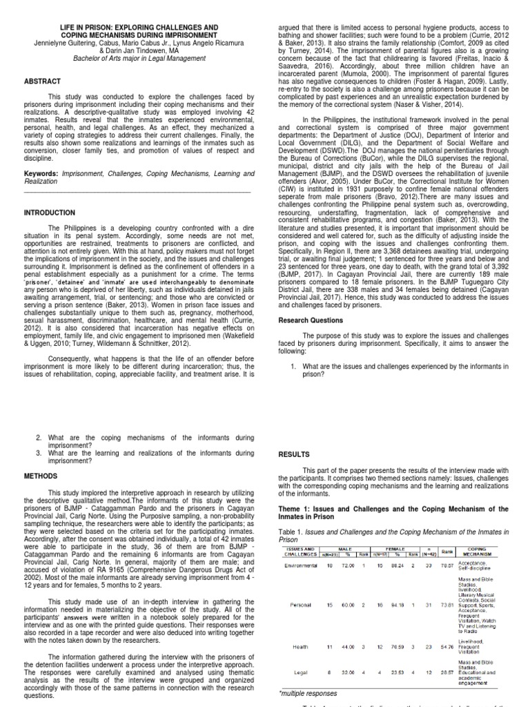 Siterb Vol3 s2018 p6 | PDF | Prison | Rehabilitation (Penology)