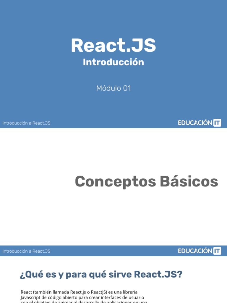 Guía Básica de React.JS para Desarrolladores | PDF | Modelo de objeto ...