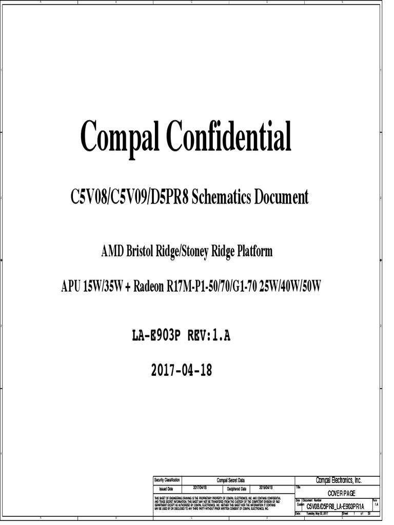 Compal La-E903p R1.a | PDF | Computing | Manufactured Goods