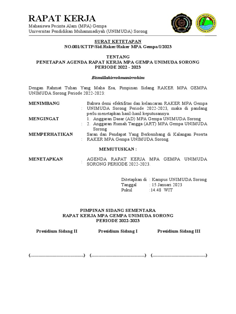 Surat Ketetapan | PDF