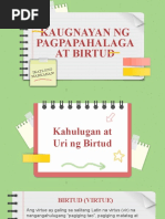 MODYUL 9 Birtud at Pagpapahalaga | PDF