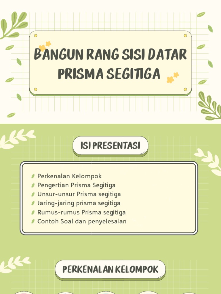 Bangun Ruang Sisi Ruang Prisma Segitiga | PDF | Metode & Bahan Ajar