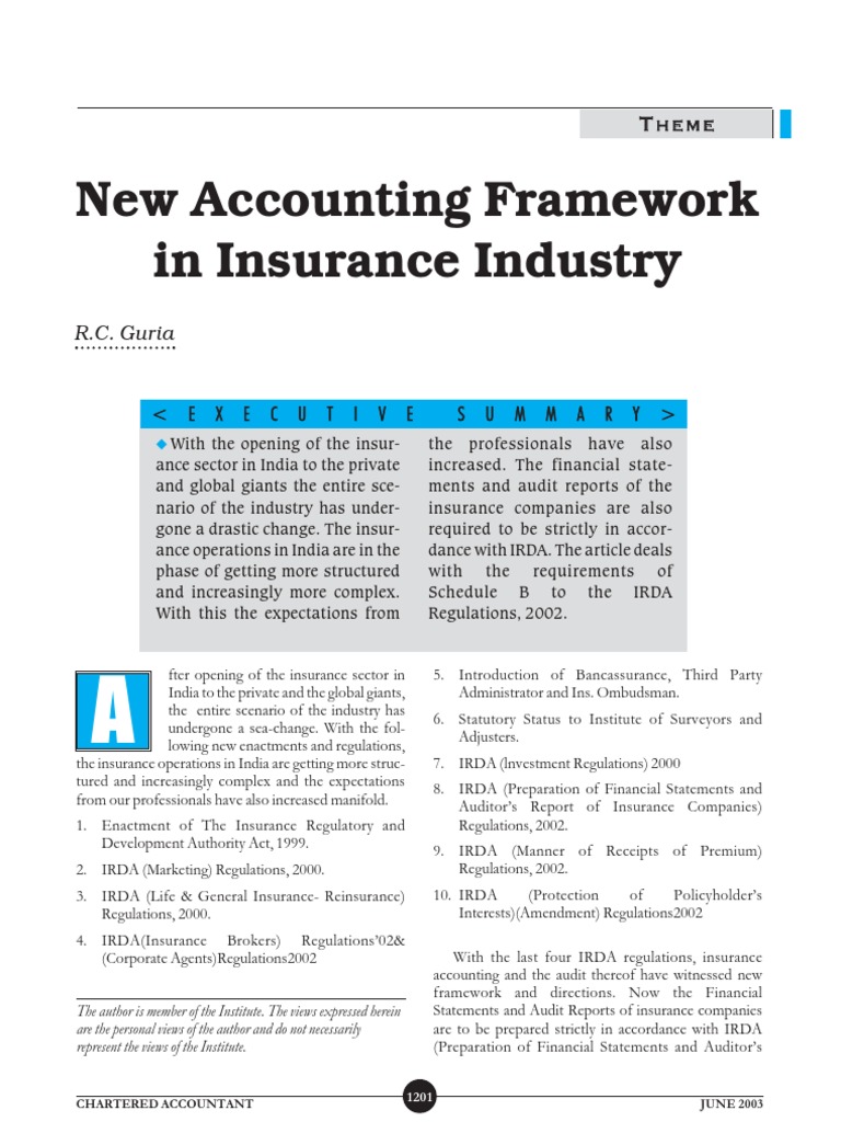 New Accounting Framework for Insurers | PDF | Insurance | Dividend