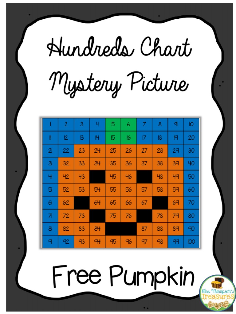 Hundreds Chart Mystery Picture: Free Pumpkin | PDF | Freedom Of ...