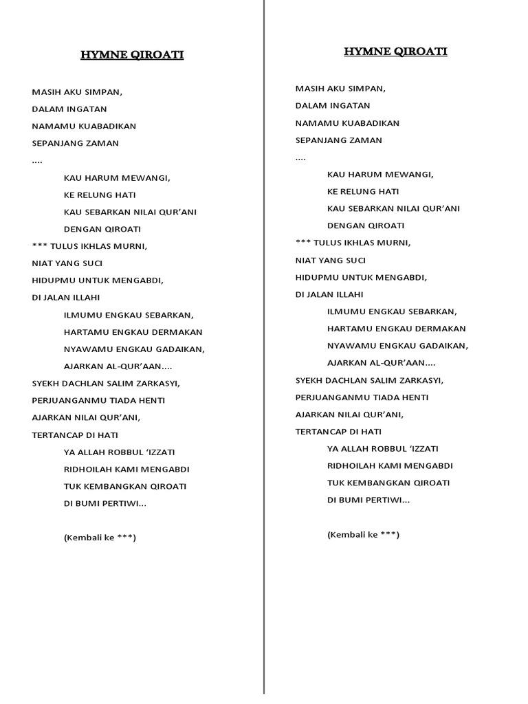 Hymne Qiroati | PDF
