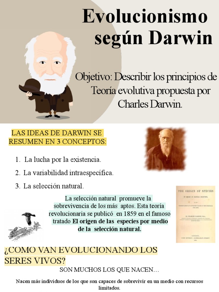Clase N°9 Evolucionismo Según Darwin | PDF | Seleccion natural | Evolución