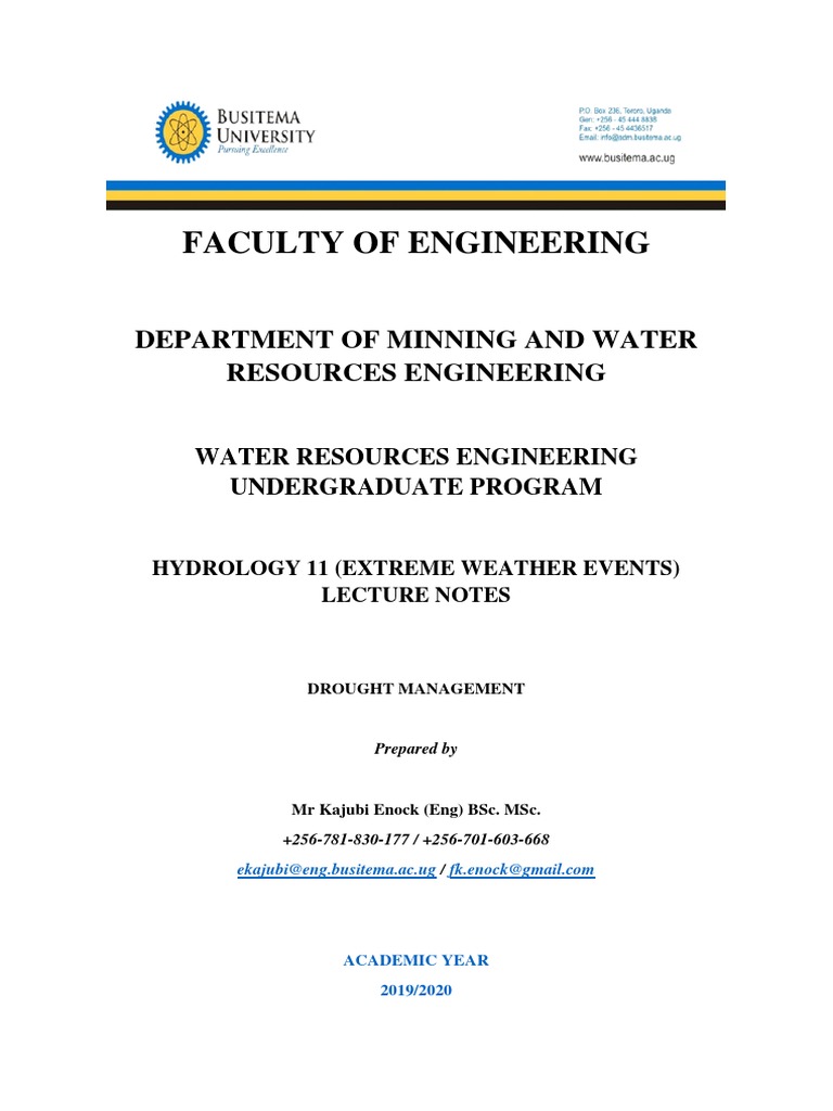 Drought Management Simplified | PDF | Hydrology | Drought