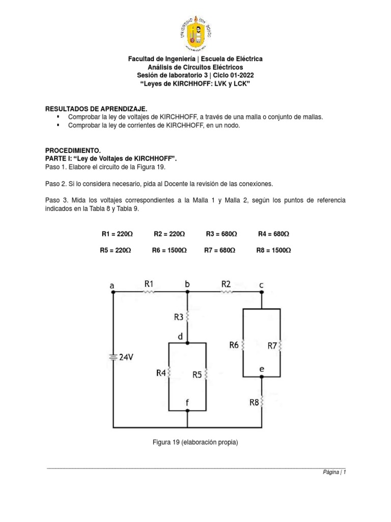 Sesion 3 Leyes de Kirchhoff | PDF | Ciencia de los Materiales ...