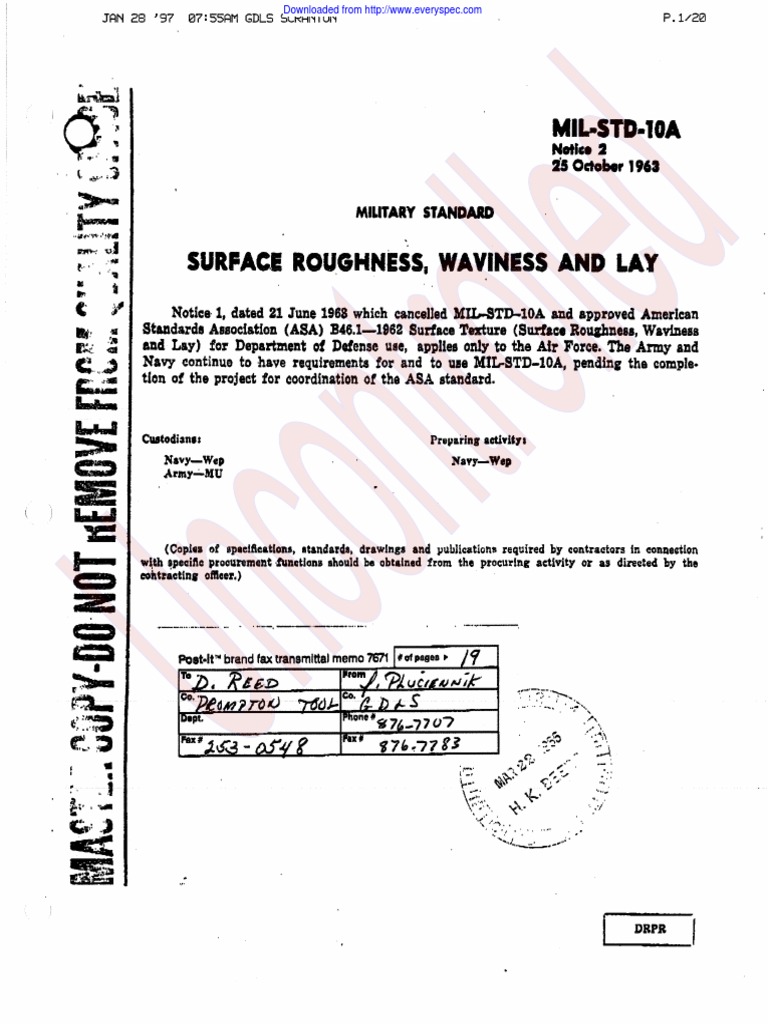Mil STD 10a - Notice 2 PDF | PDF