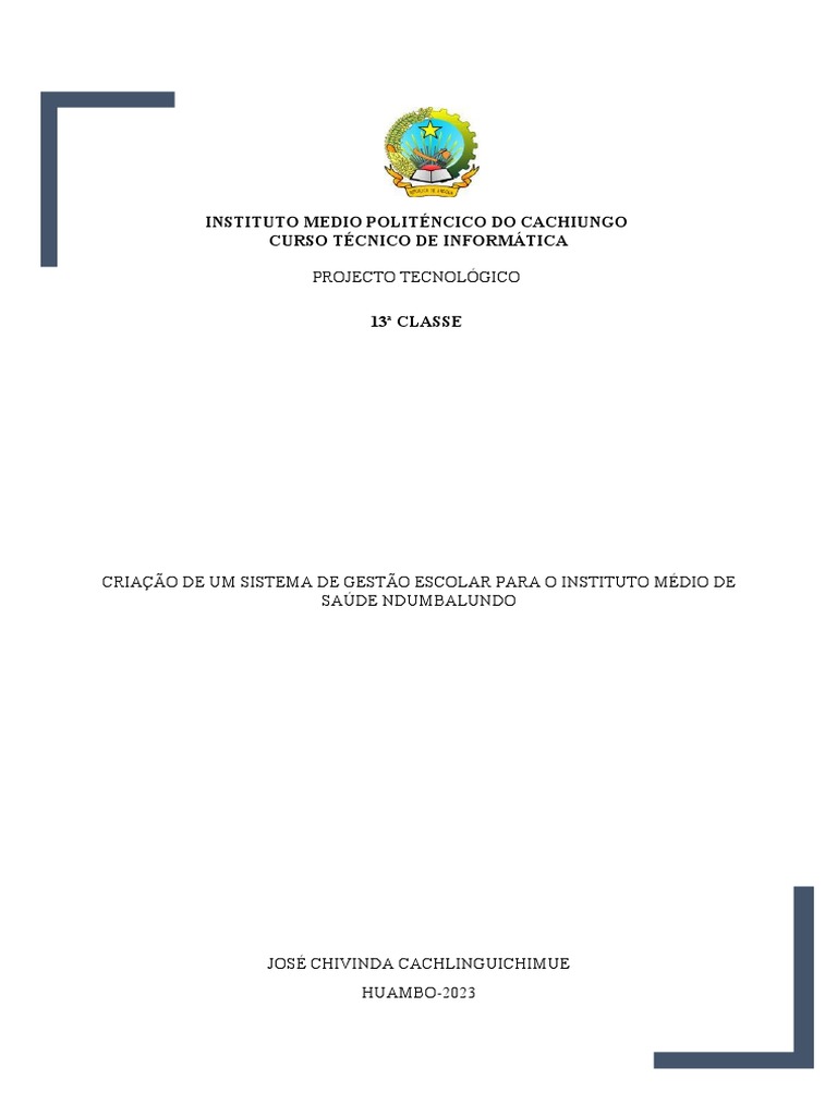 Trabalho de FIM DO CURSO PDF | PDF | SQL | Rede mundial de computadores