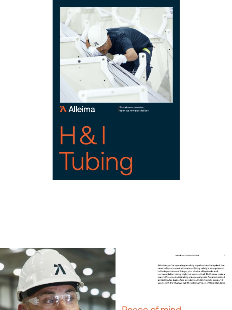 Alleima - Hydraulic and Instrumentation Tubes Catalogue - 2022 | PDF