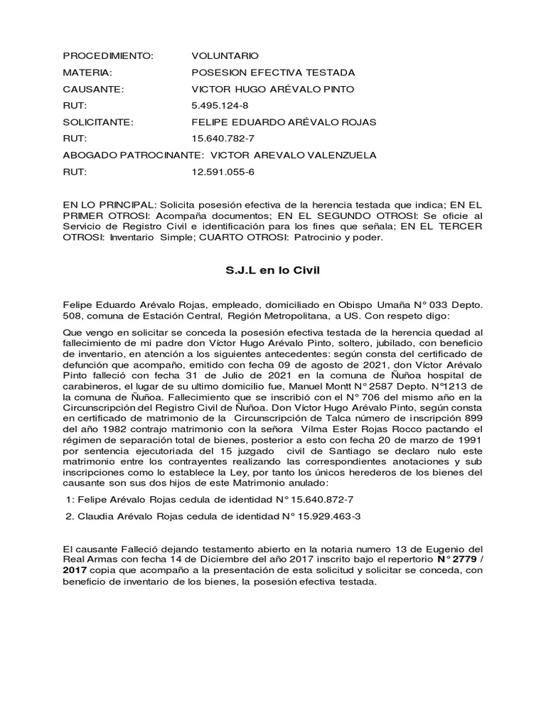 Modelo Demanda | PDF | Ley común | Justicia