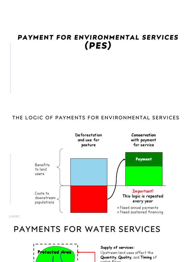 Benefits of Payment for Environmental Services (PES | PDF | Environment ...