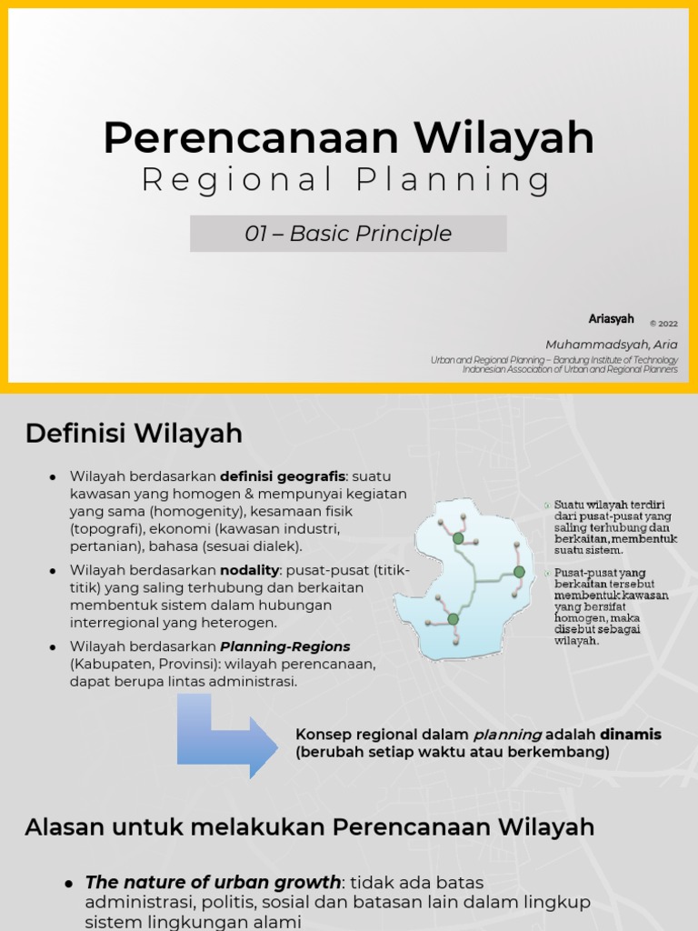 Regional Planning Principles: A Holistic Approach to Regional Development | PDF