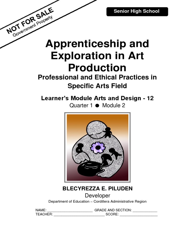 Artsanddesign12 q2m2 Apprenticeship-And-exploration-In-The-Arts Blecyrezza Piluden Bgo v1 | PDF ...