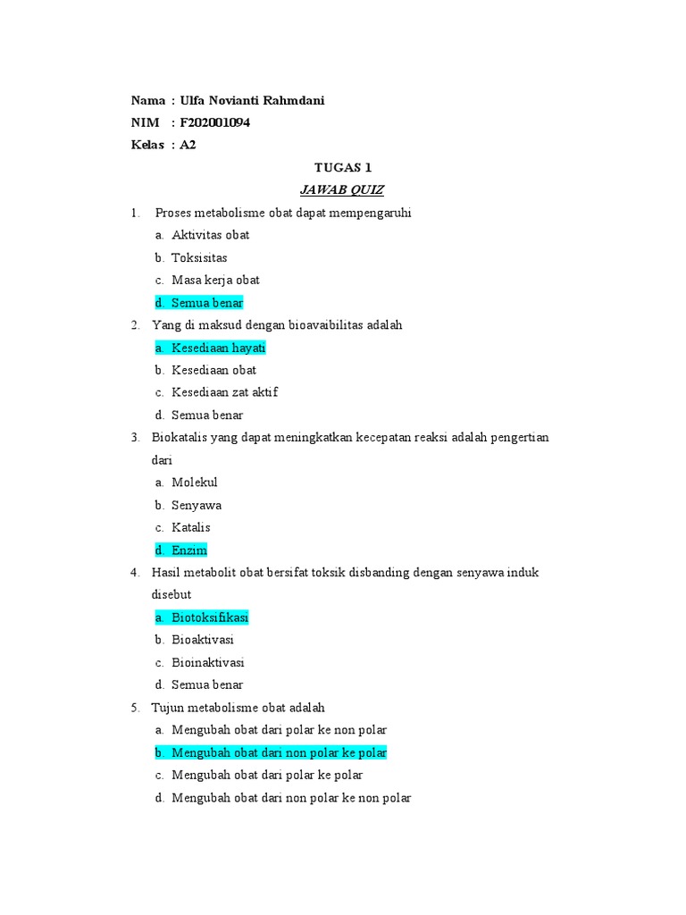 Tgs2 KIMIA MEDISINAL II | PDF