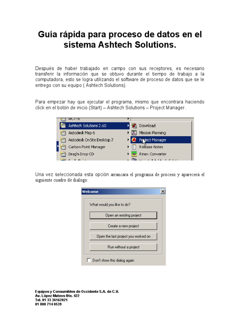 Guia rapida Astech Solutions | PDF