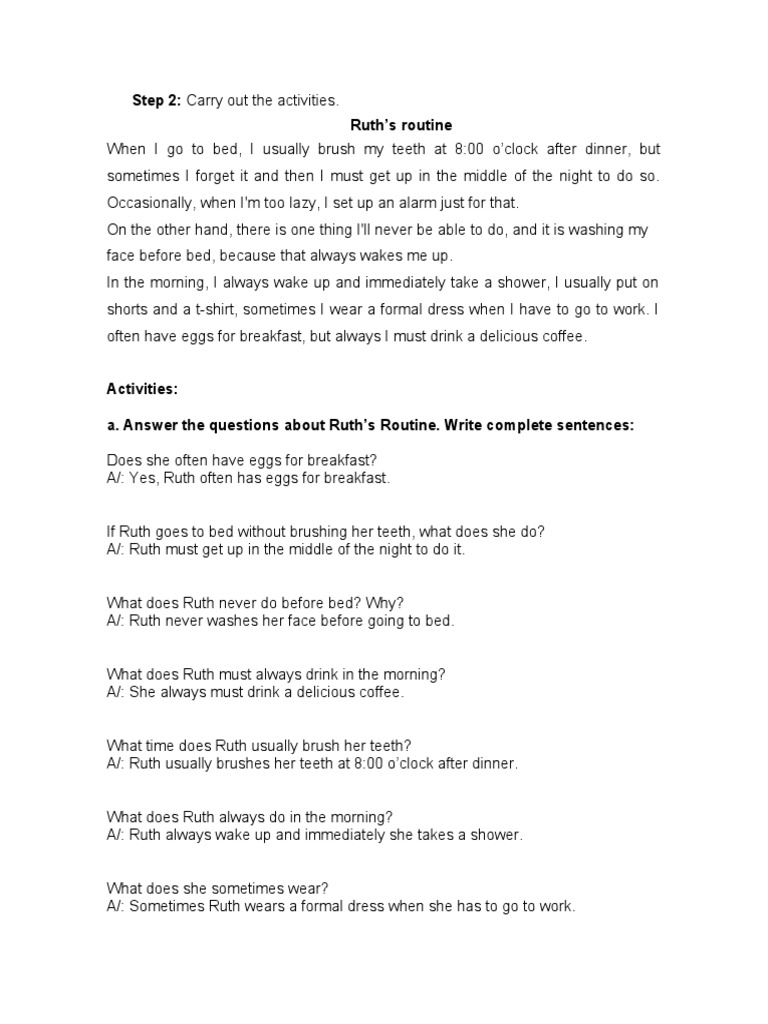 english a2 writing | PDF