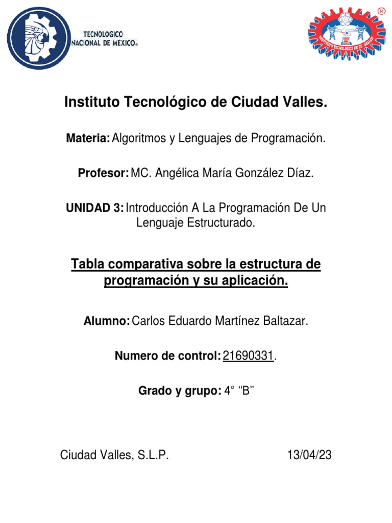 Act2 U3 Alg | PDF | Lenguaje de programación | .NET Framework