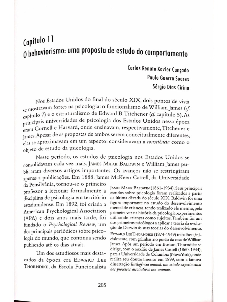 Texto 8 - O Behaviorismo - Uma Proposta de Estudo Do Comportamento | PDF