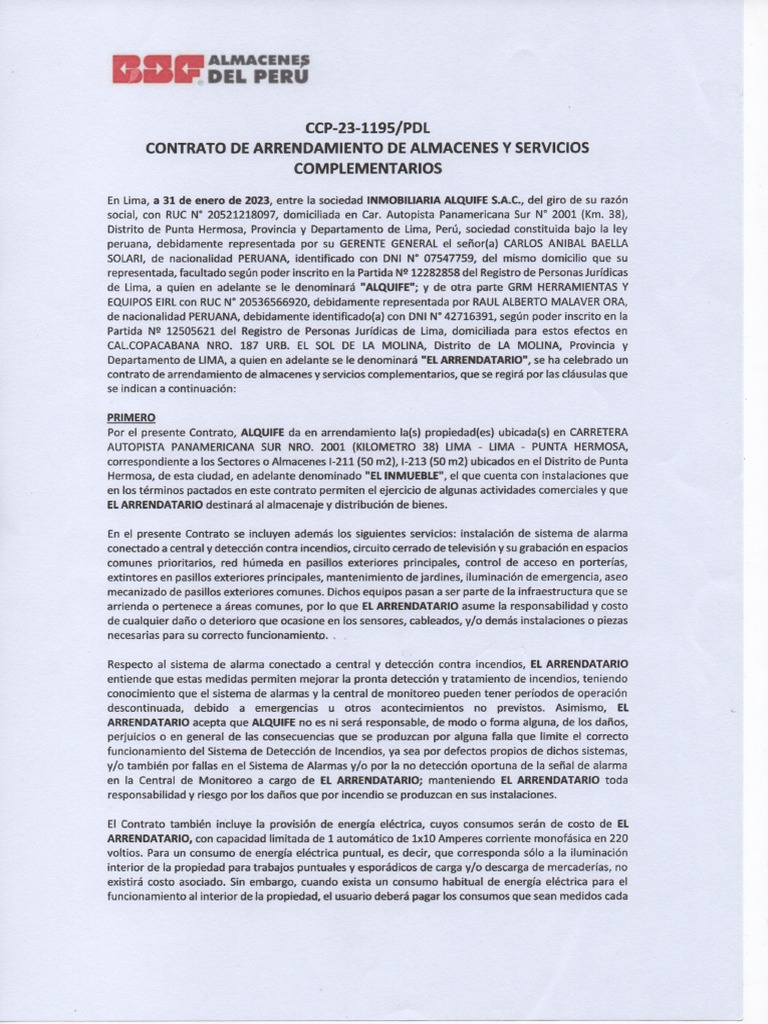 BSF Contrato | PDF