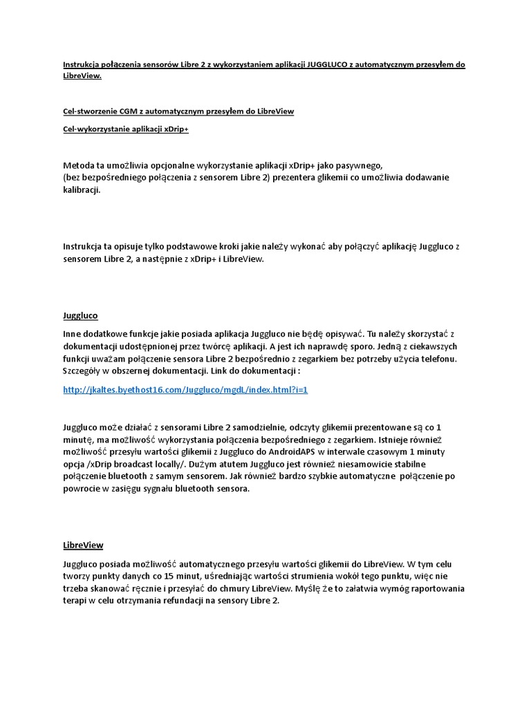 CGM Juggluco LIBRE 2 | PDF