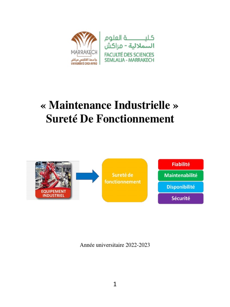 Cours de Maintenance Industrielle PDF | PDF