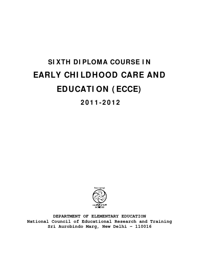 Early Childhood Care and Education (Ecce) : Sixth Diploma Course in ...
