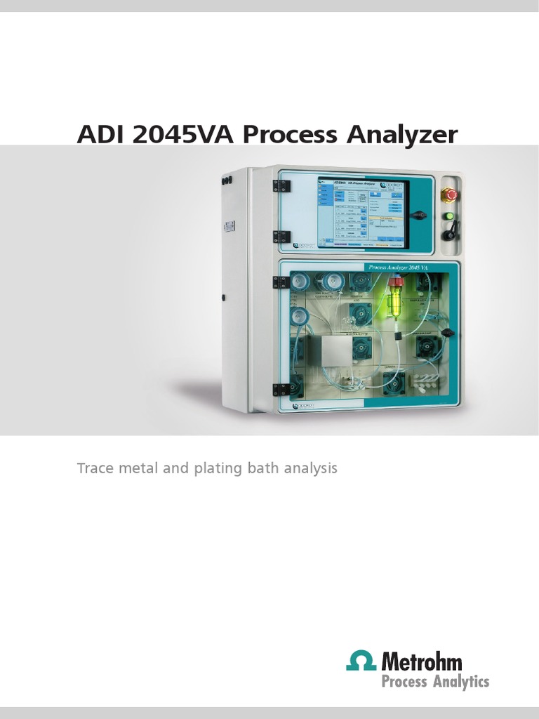 Brochure - 2045 VA Process Analyzer PDF | PDF | Chemistry | Physical ...