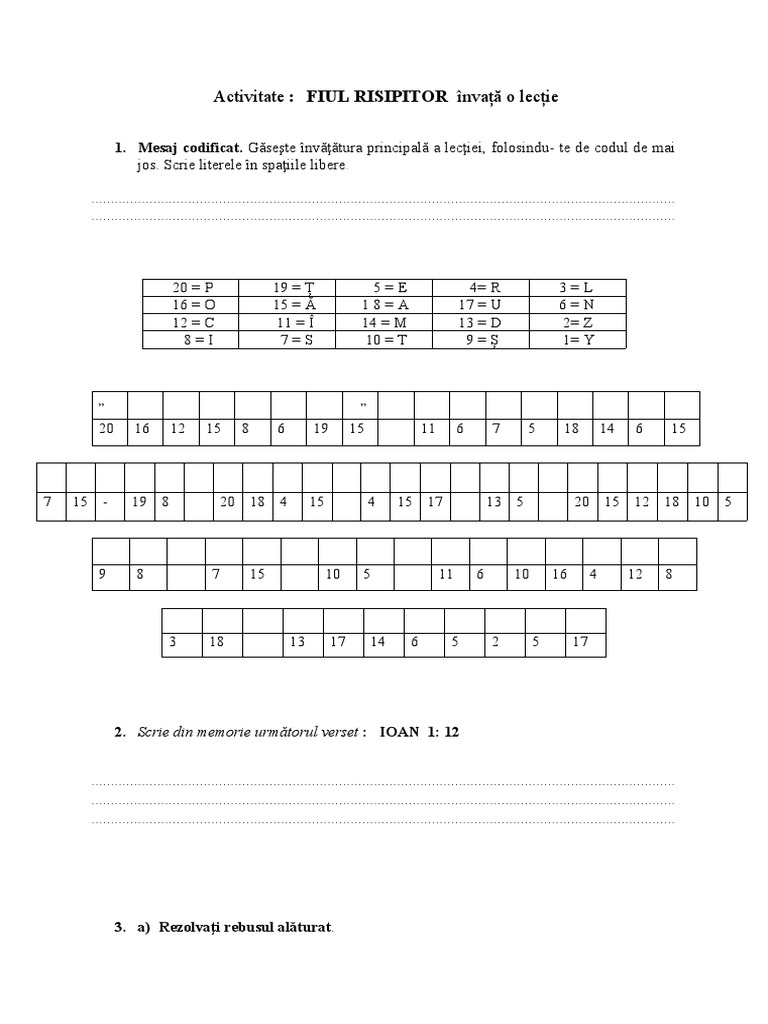 Fiul Risipitor | PDF