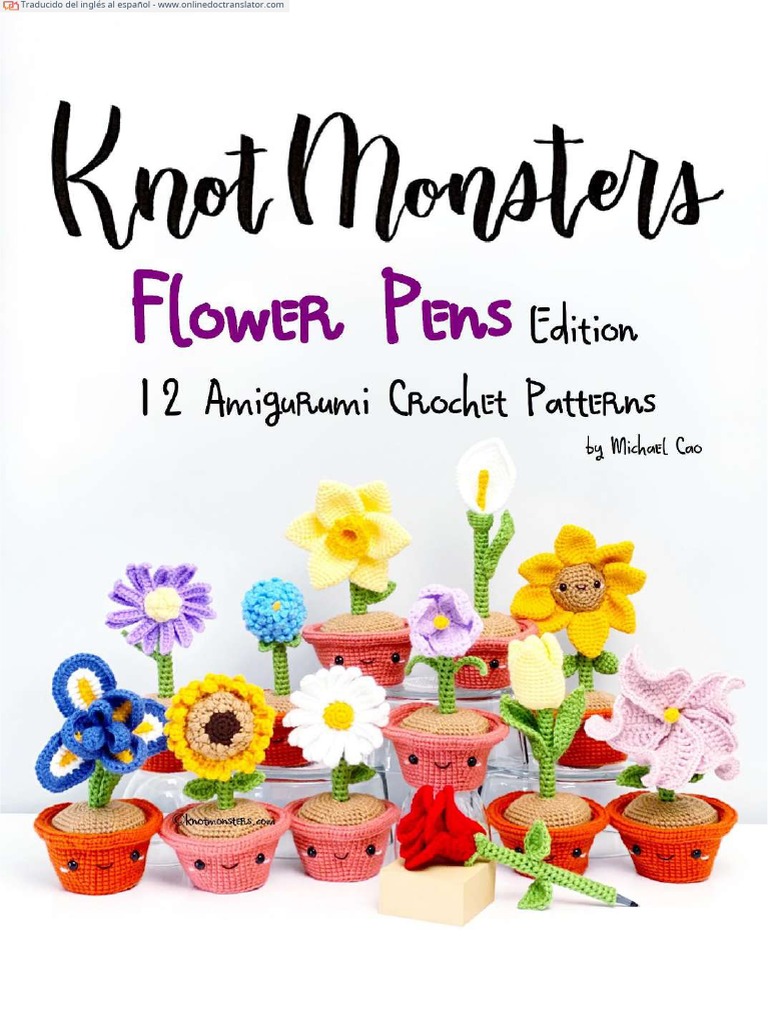 Monsters Flower Pens (001-060) .En - Es PDF | PDF | Tejer | Amigurumi